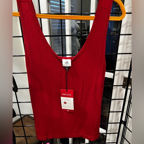 CAbi | Tops | Nwt Cabi Busy Tank In Firebrick Size Medium | Poshmark